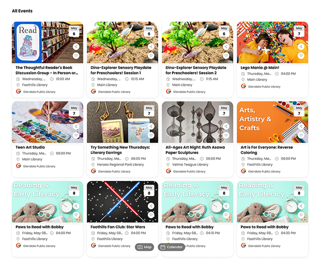 Explore New Calendar Hub | City of Glendale, AZ